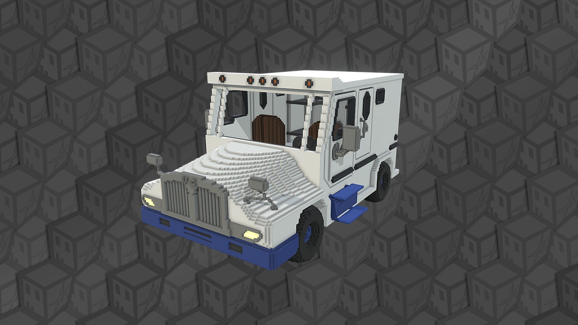 Security Van - (54-bits) - 3D model by zachrywilsn | nullblox ...