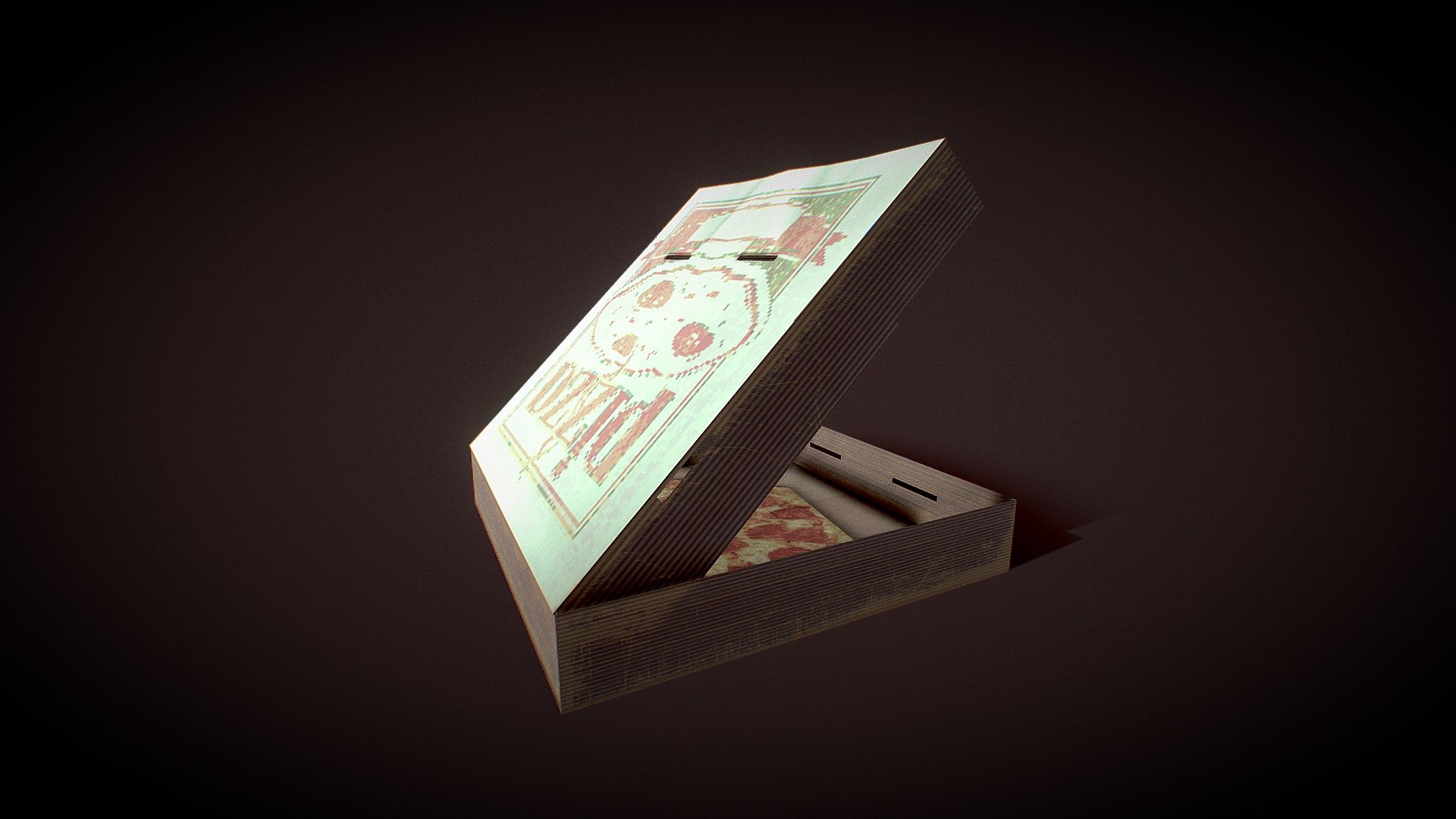 Pizza box - PS2 style - 3D model - 3D model by mihirdoesvfx [0cd4883 ...