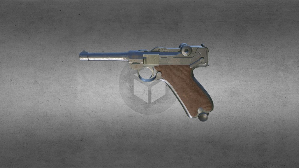 Luger_Damaged - 3D model by themasterniloc [0cd5b5f] - Sketchfab
