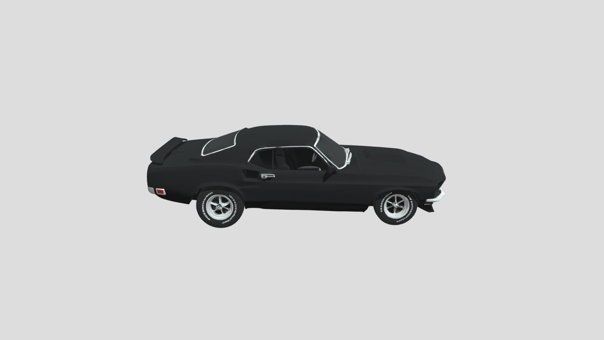 1969 Boss Mustang Car 3d Model - Download Free 3D model by K.T.S.F.C ...