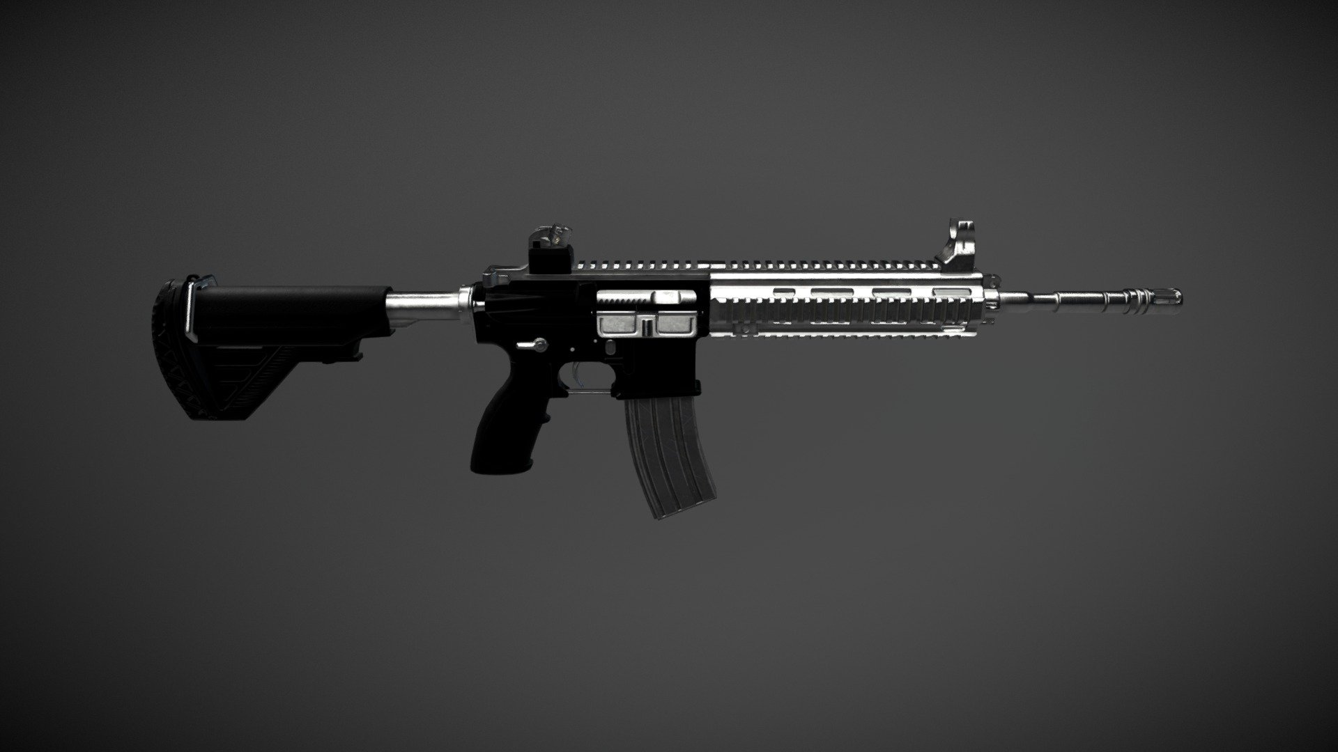 SILVER PLATE - M416 - 3D model by PUBGShowcase [0cd8903] - Sketchfab