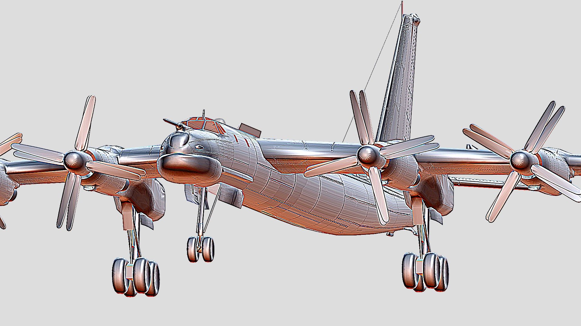 Tu-95 Bear - Buy Royalty Free 3D model by SilliconValleyPilot (@real3d ...