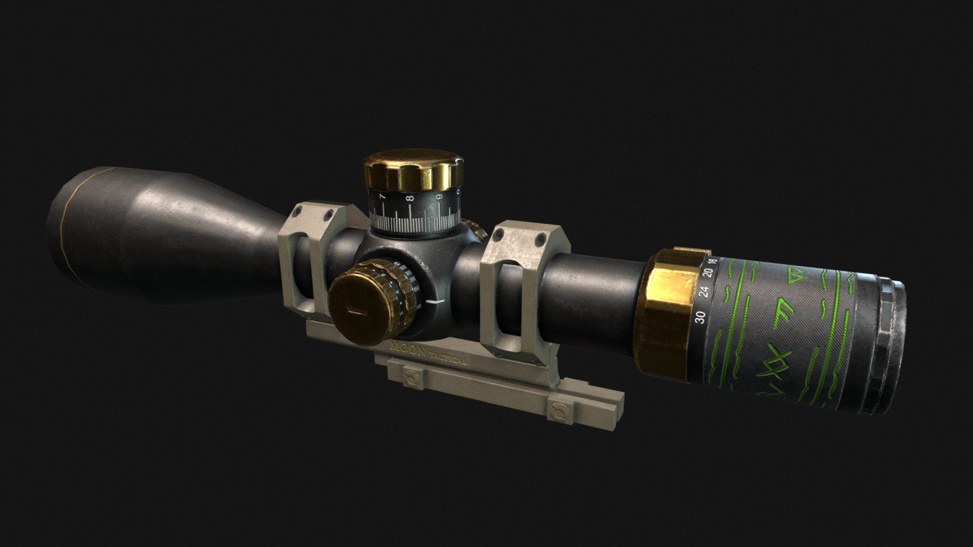 RIFLE SCOPE - 3D model by AtzinG (@atzing6) [0cda12a] - Sketchfab