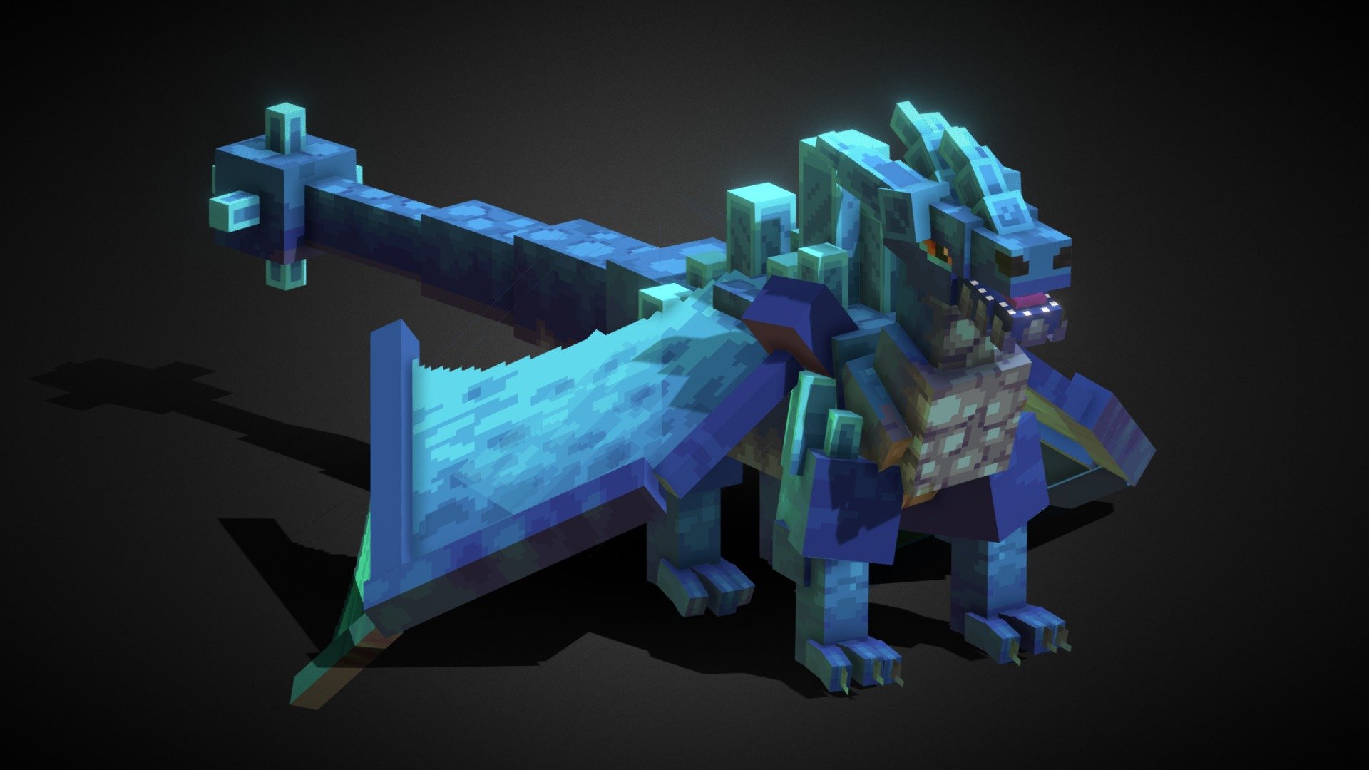 Ice dragon - 3D model by Edge (@ItsEdge) [0cdb089] - Sketchfab
