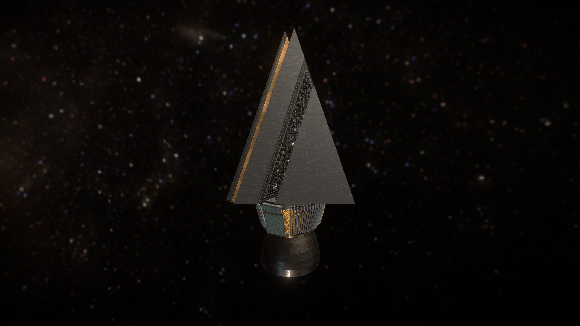 Pyramid Colony Ship - Download Free 3D model by BoratsAnimations ...
