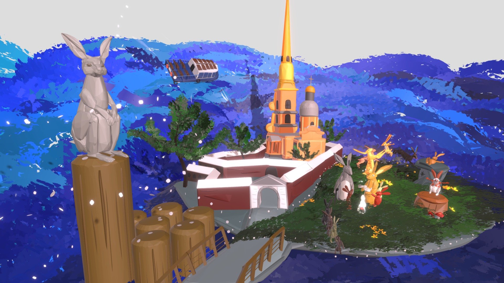 Rabbit Island - 3D model by Alice (@alice-true) [0cdfc71] - Sketchfab