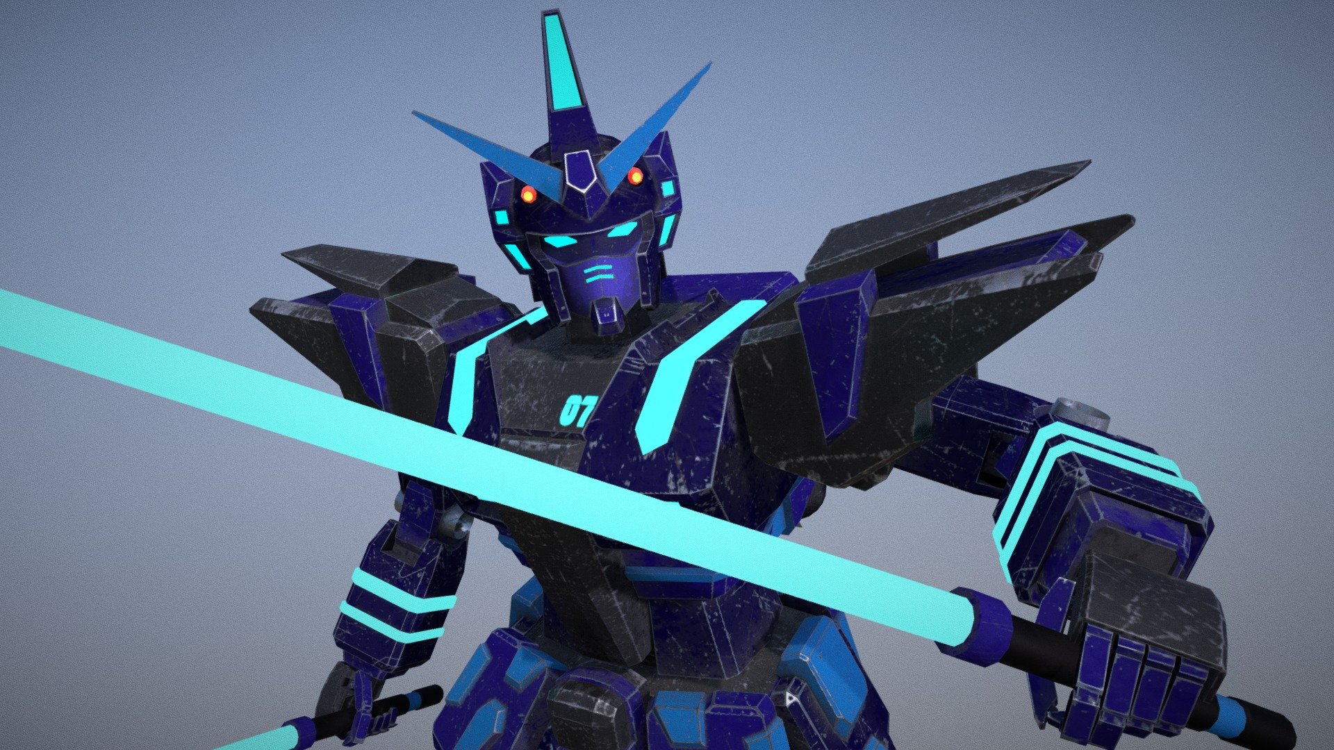 Gundam_07 - 3D model by ChrisCande [0cdfcb6] - Sketchfab