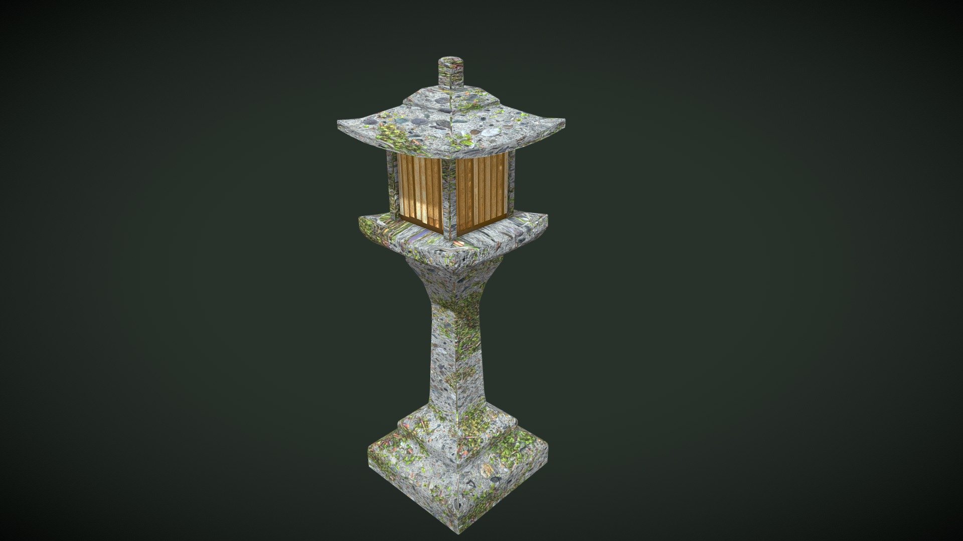 Japanese Stone Lamp (Low Poly) - Download Free 3D model by jsandwich96 ...