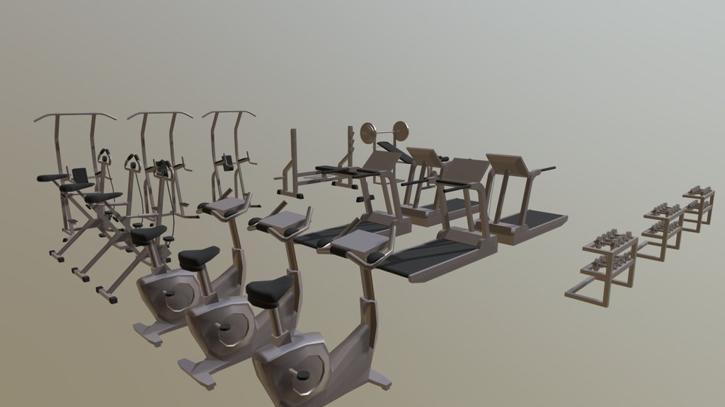 gym - A 3D model collection by davidres2003 - Sketchfab