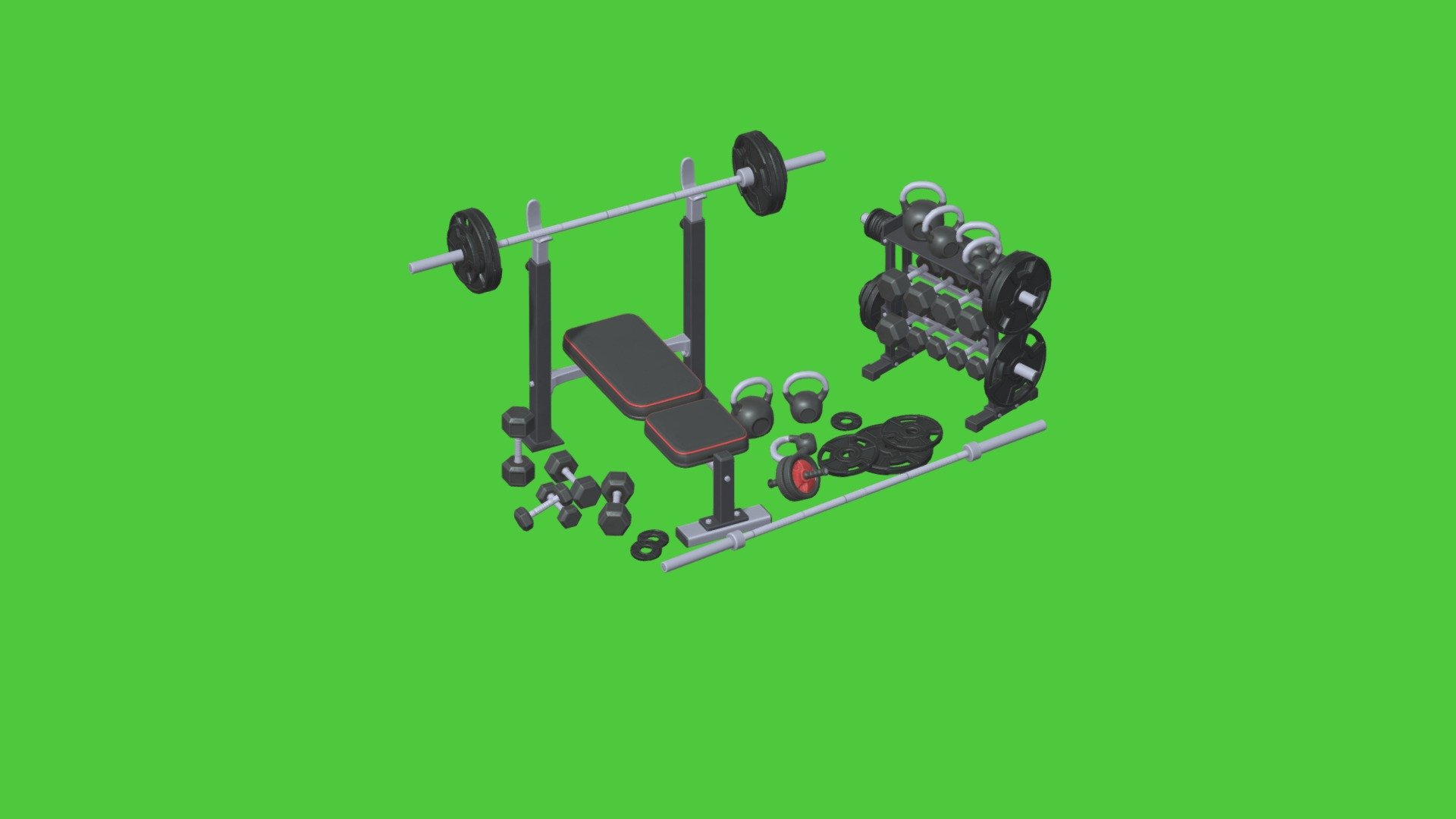 fitness_equipment (1) - Download Free 3D model by tech.service.allwe ...