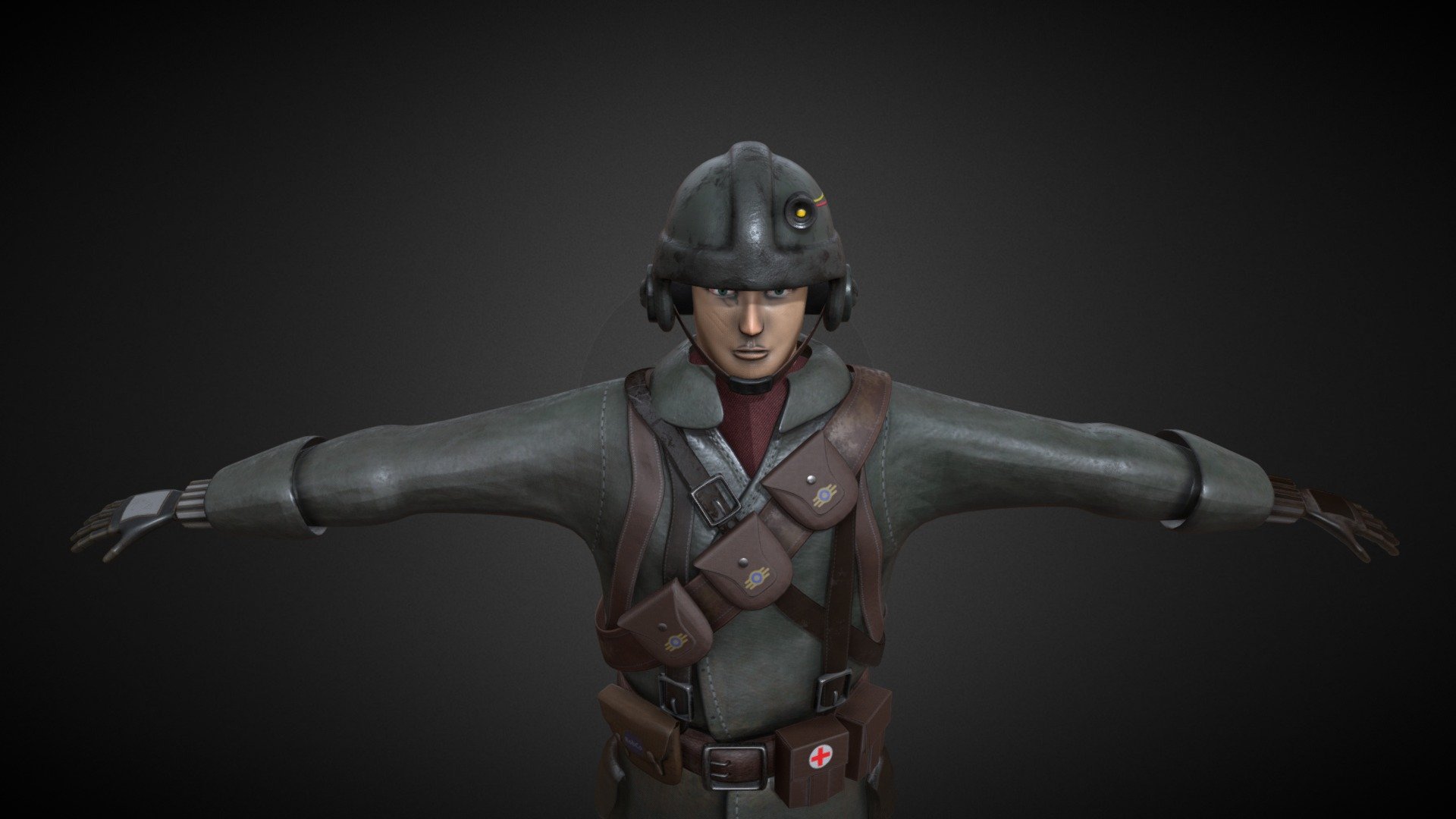 Fallout Themed Squire - 3D model by Hubert_Op [0ce3b3c] - Sketchfab