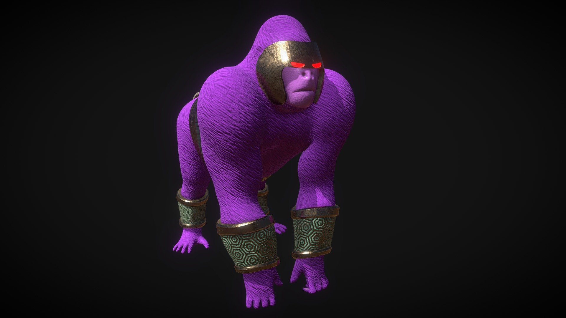 Golden Chimpu - 3D model by lMaXXaMl [0ce442c] - Sketchfab