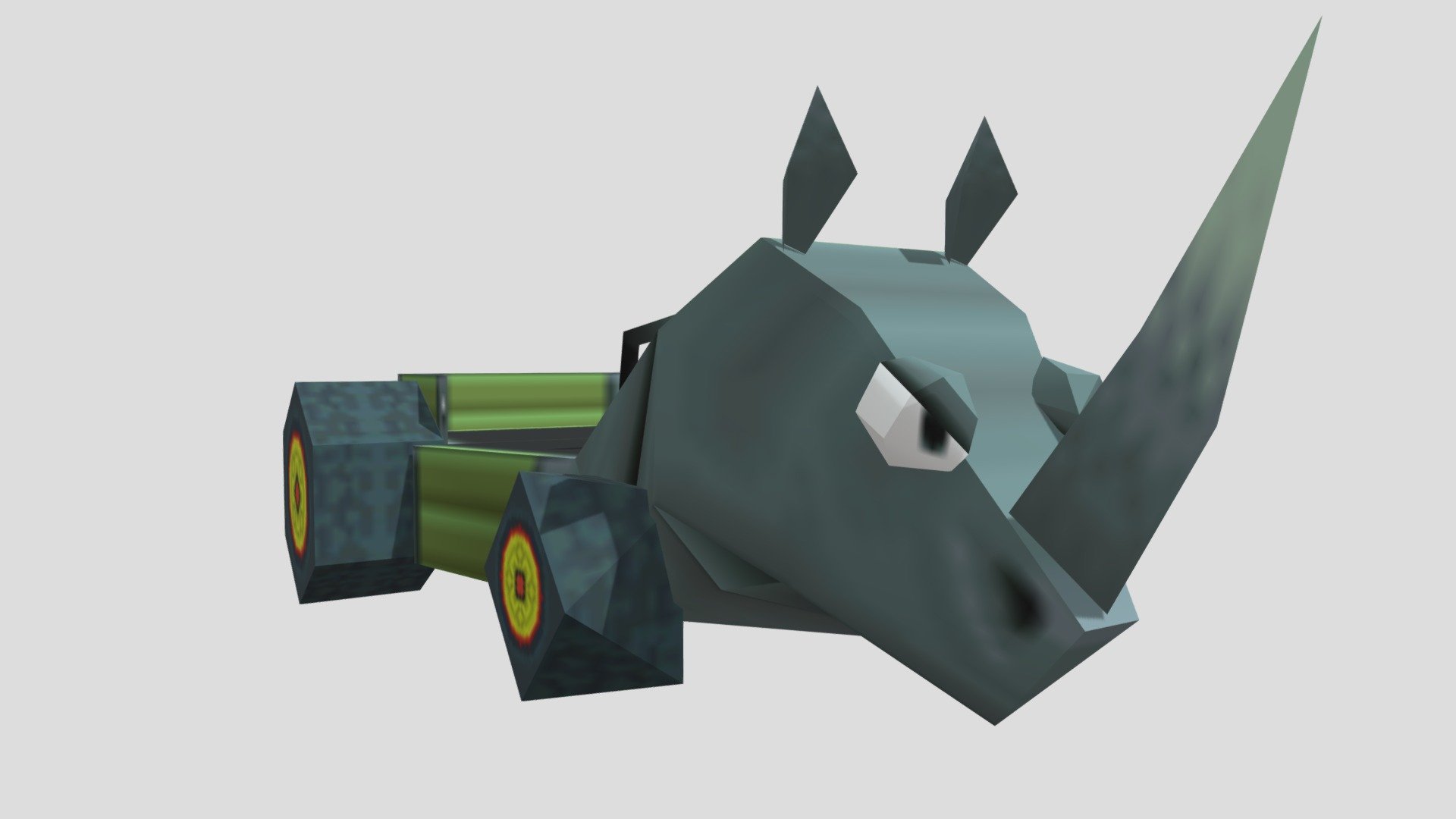 DS D Si - Mario Kart DS - Rambi Rider - Download Free 3D model by ...