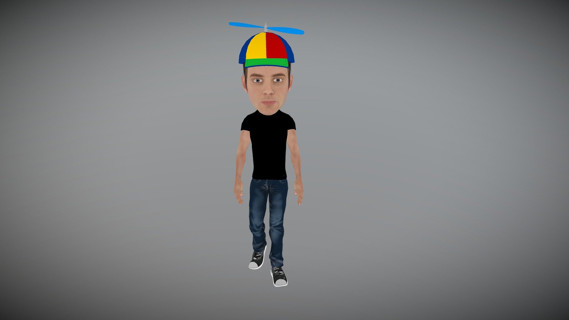 BOBBLE HEAD MAN WITH MOTIONS - Buy Royalty Free 3D model by Bilal ...
