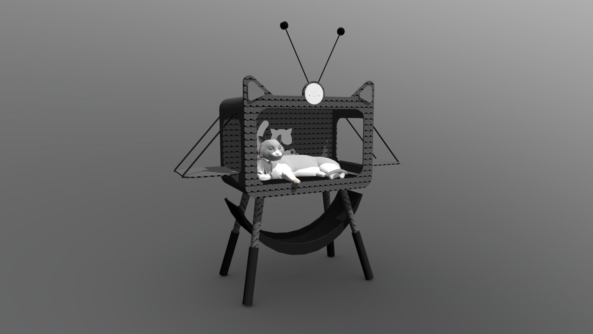 cat house project - 3D model by pupoo_cemer [0ce9b8a] - Sketchfab