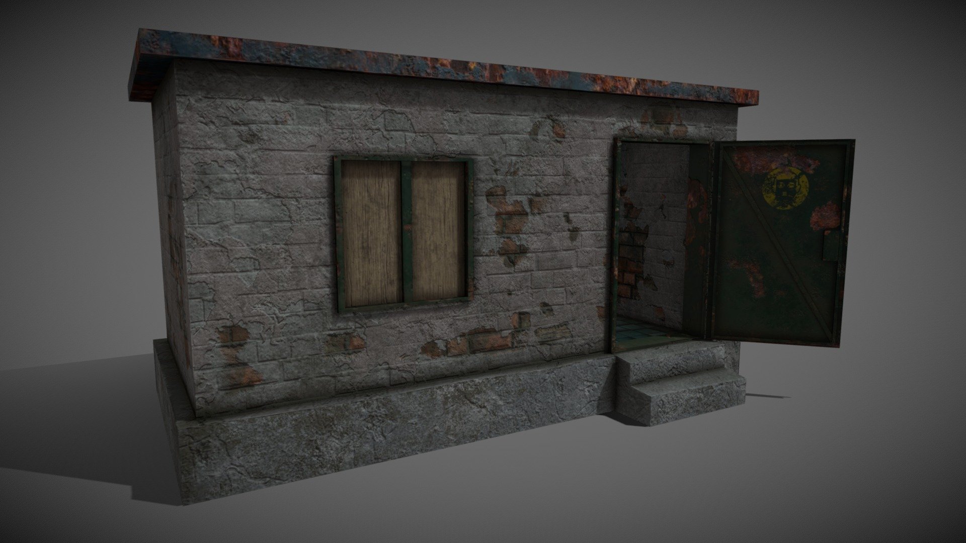 BlockPost House - 3D model by TridentCorp [0ce9c1f] - Sketchfab