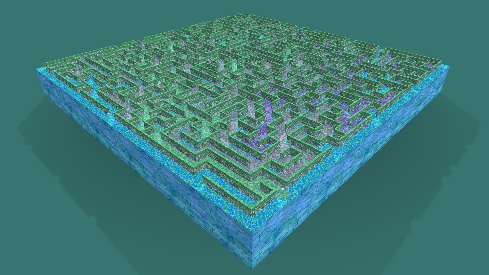 green maze - 3D model by Likopinina [0cef3fa] - Sketchfab
