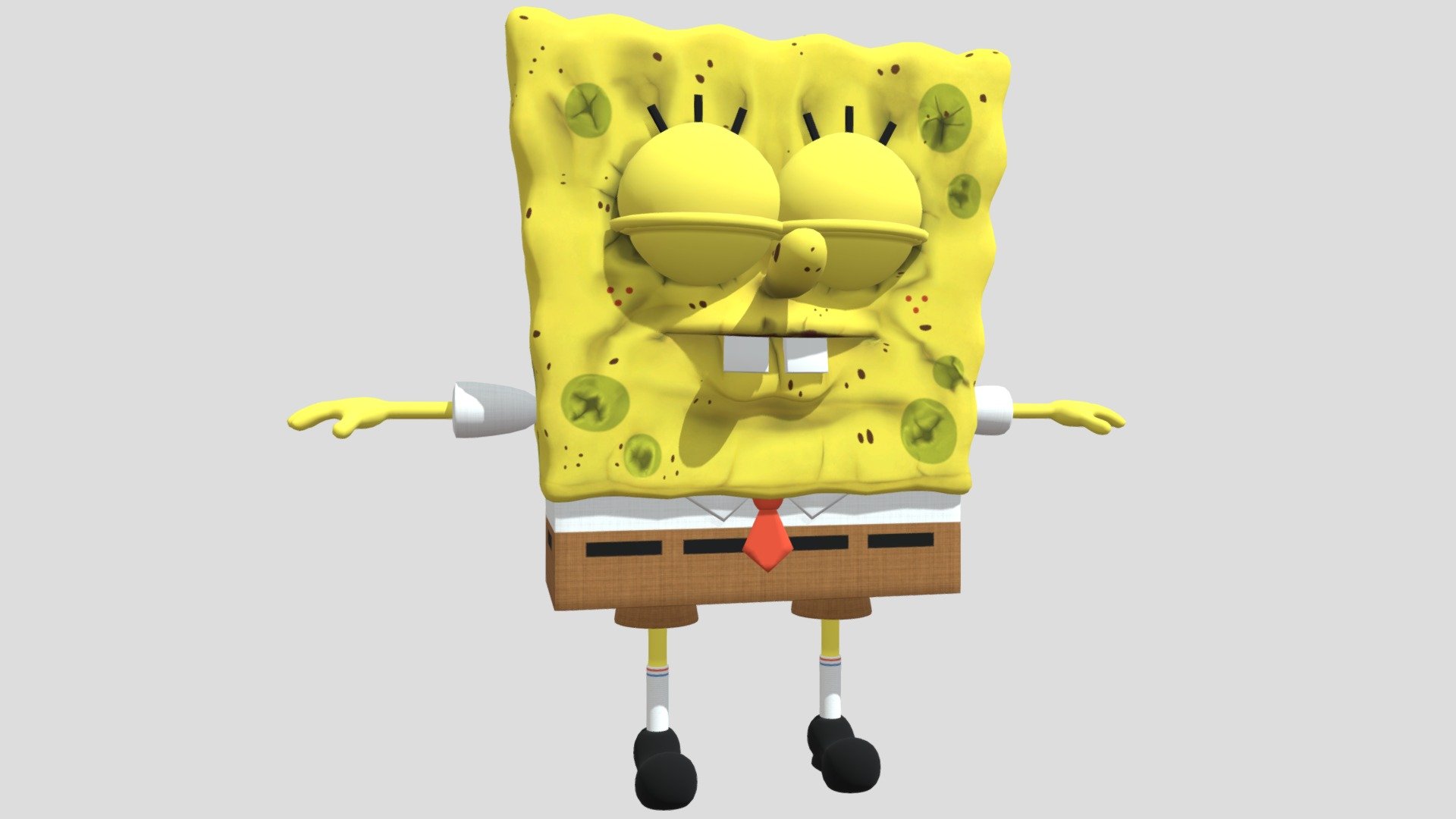 Bfbbr-SpongeBob Drying Up - Download Free 3D model by SMF Friends Fan ...