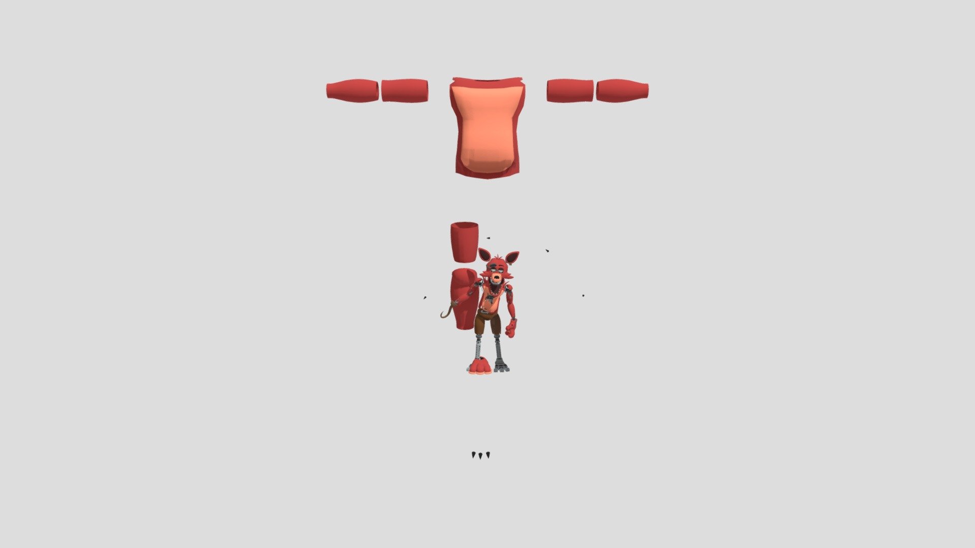Image To Stl.com_ Torres+ Foxy+ New - Download Free 3D model by アレックスさん ...