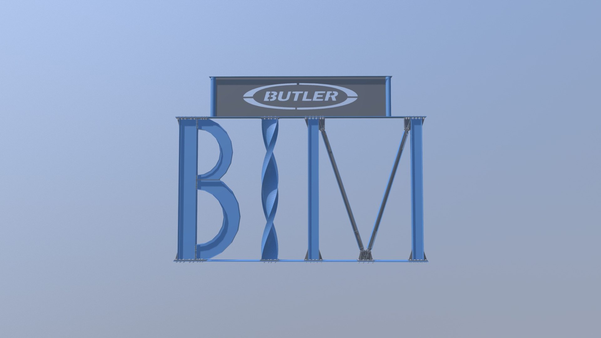 Butler BIM Logo - 3D model by Danny (@danskee) [0cf385a] - Sketchfab