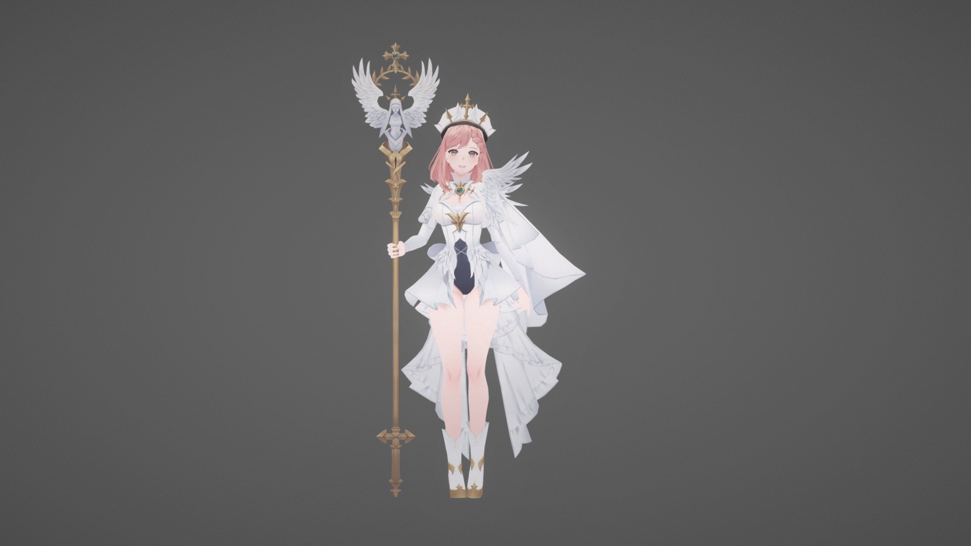 Magician girl - 3D model by 102938syyeon [0cf3c64] - Sketchfab