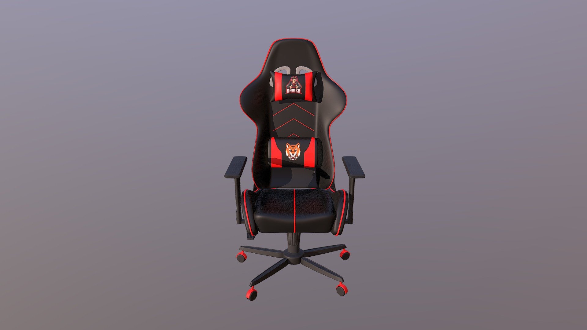 Gaming chair 3D model Low-poly 3D model - 3D model by munish kumar ...