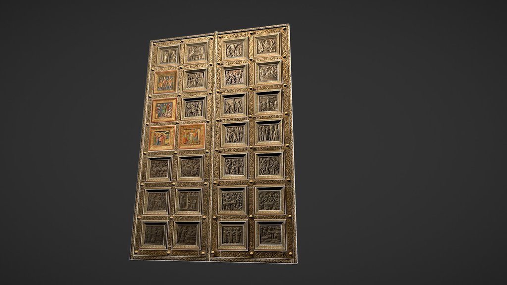Buvina doors of the Split cathedral - A 3D model collection by mladen ...