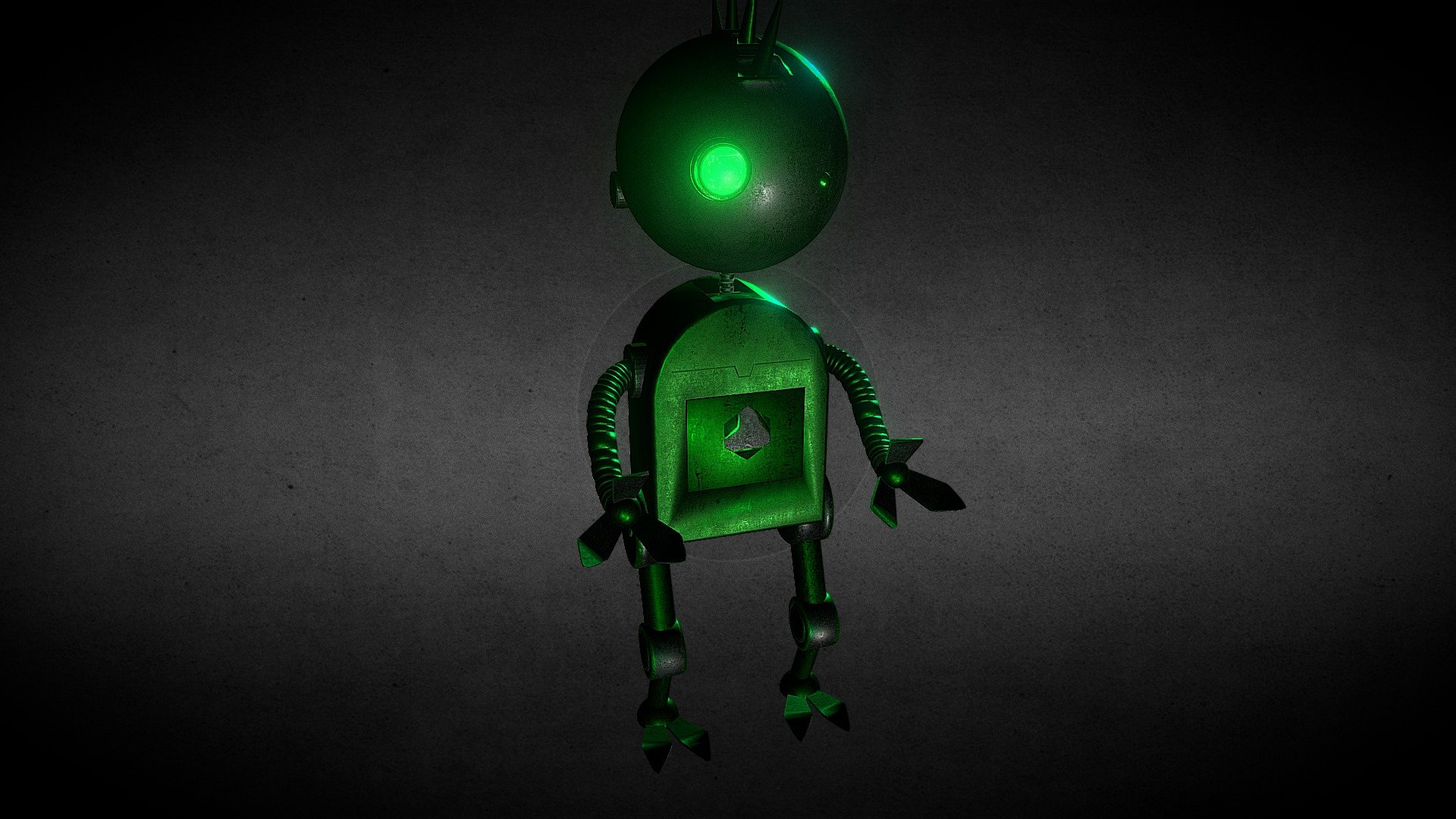 Atomic Robot - 3D model by AntonioSoto [0cf98f9] - Sketchfab