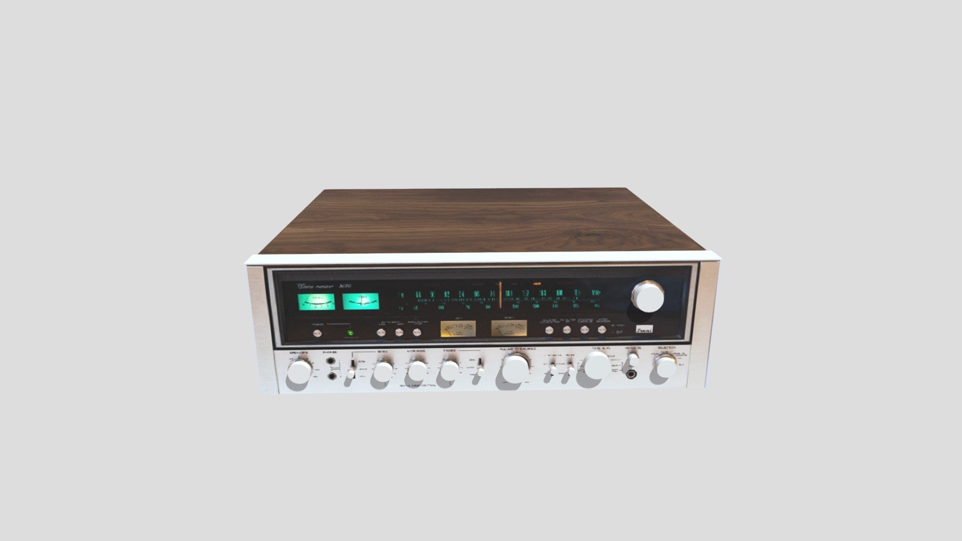 Vintage Audio Receiver - Download Free 3D model by Wilhelm Lawrencia ...