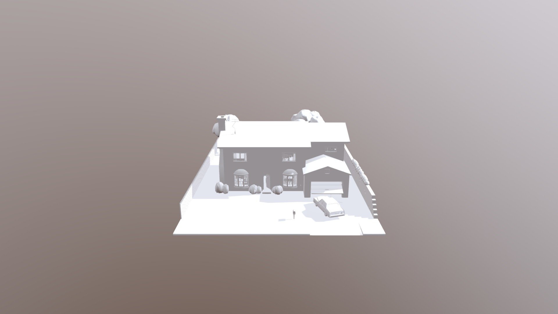 The Simpsons House - Scaled - 3D model by starchaser [0d0121b] - Sketchfab