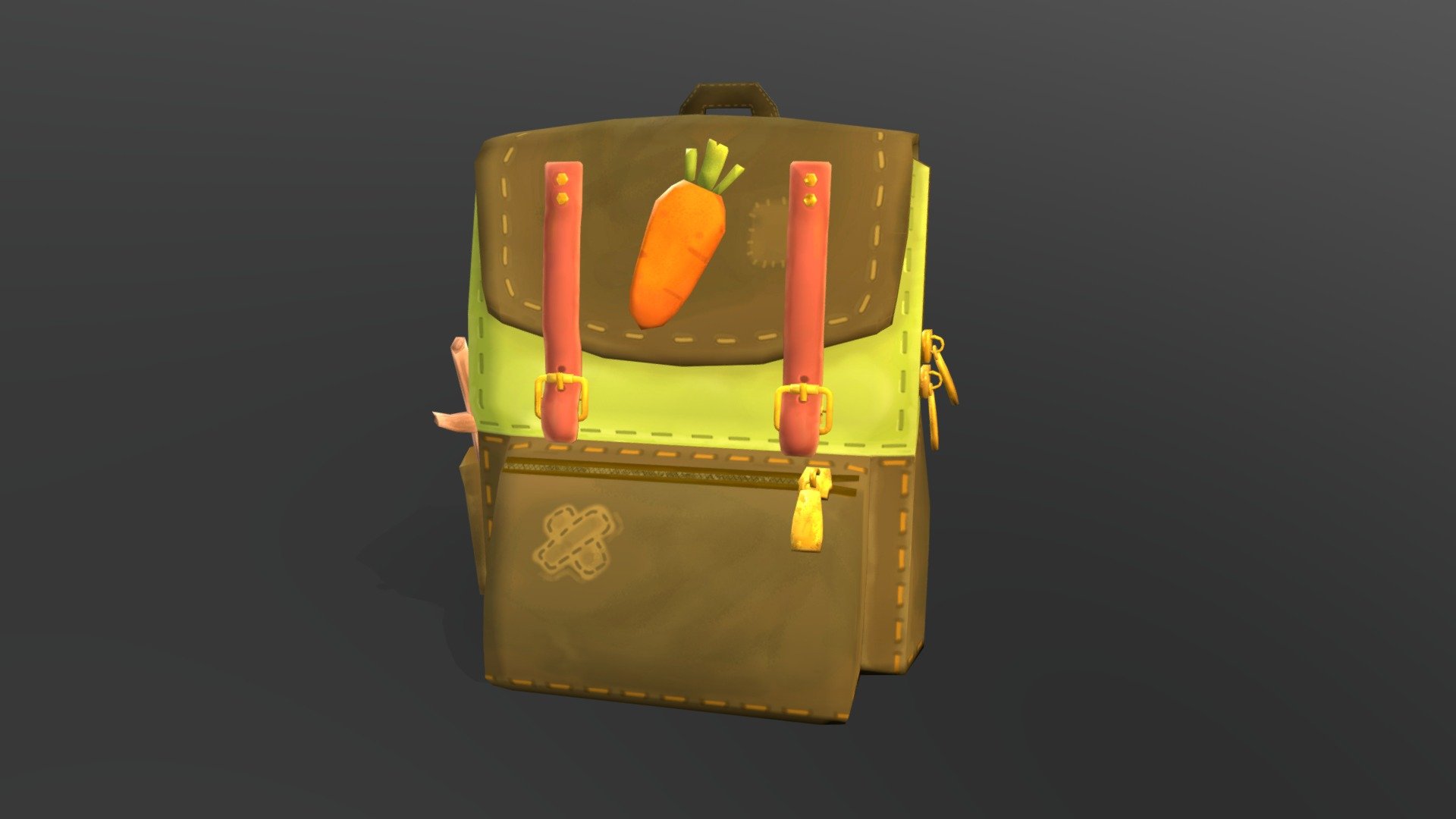 Carrot Backpack - 3D model by rotikeju [0d029a6] - Sketchfab