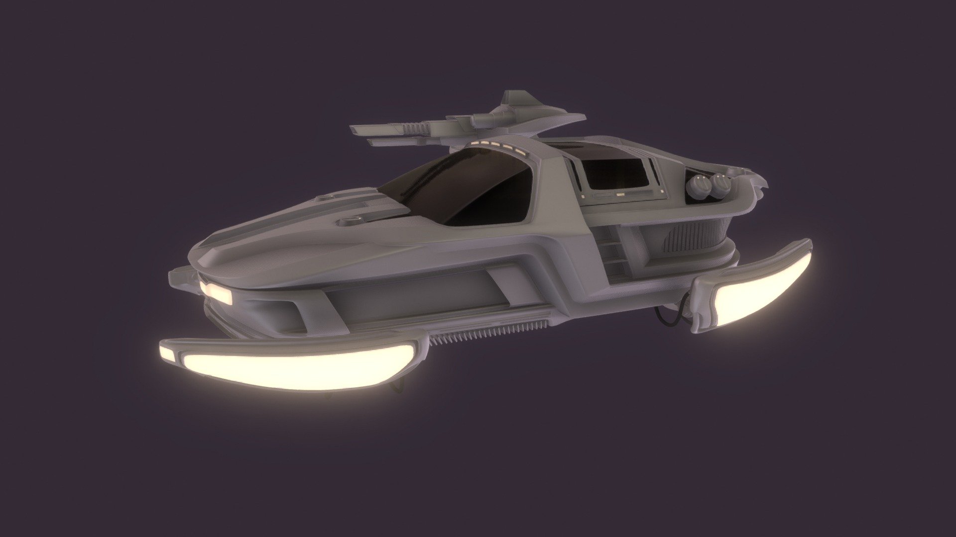 Flying cyberpunk car - 3D model by sunyaga99 [0d04aaa] - Sketchfab