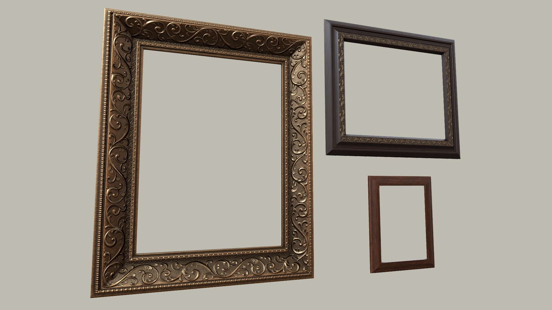 Picture Frames - Buy Royalty Free 3D model by Aarondraws8 [0d06b69 ...