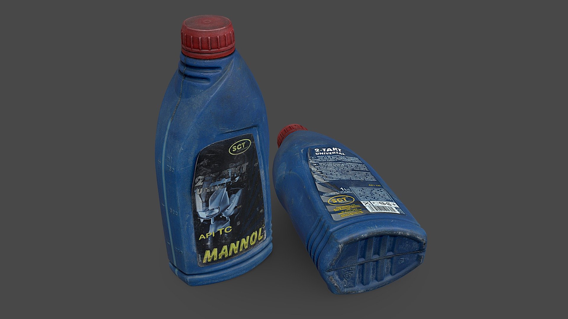 Motor Oil 2T Bottle - 3D model by kanistra [0d06db6] - Sketchfab