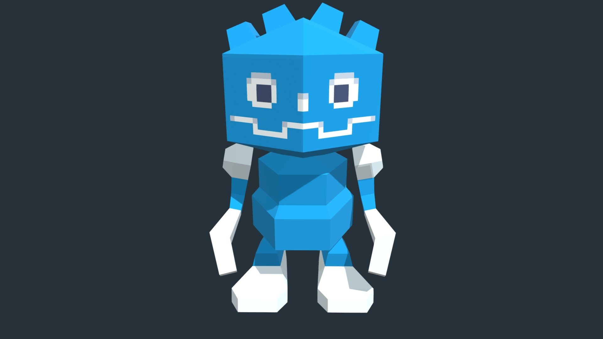 Small Blue Robot - Download Free 3D model by ilkkakooo [0d07f45 ...