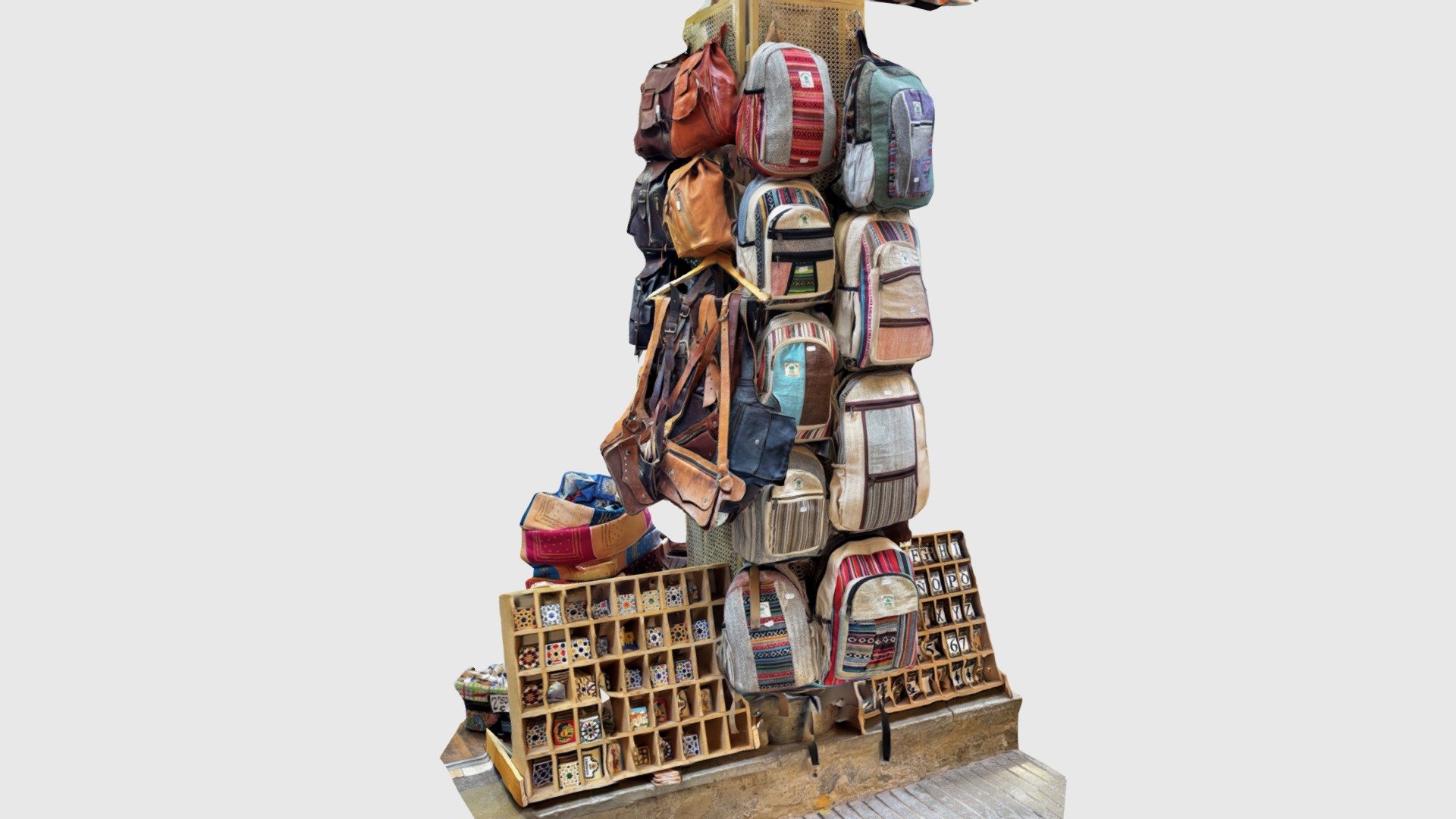 Backpack store display, Granada - Download Free 3D model by alex.pripis ...