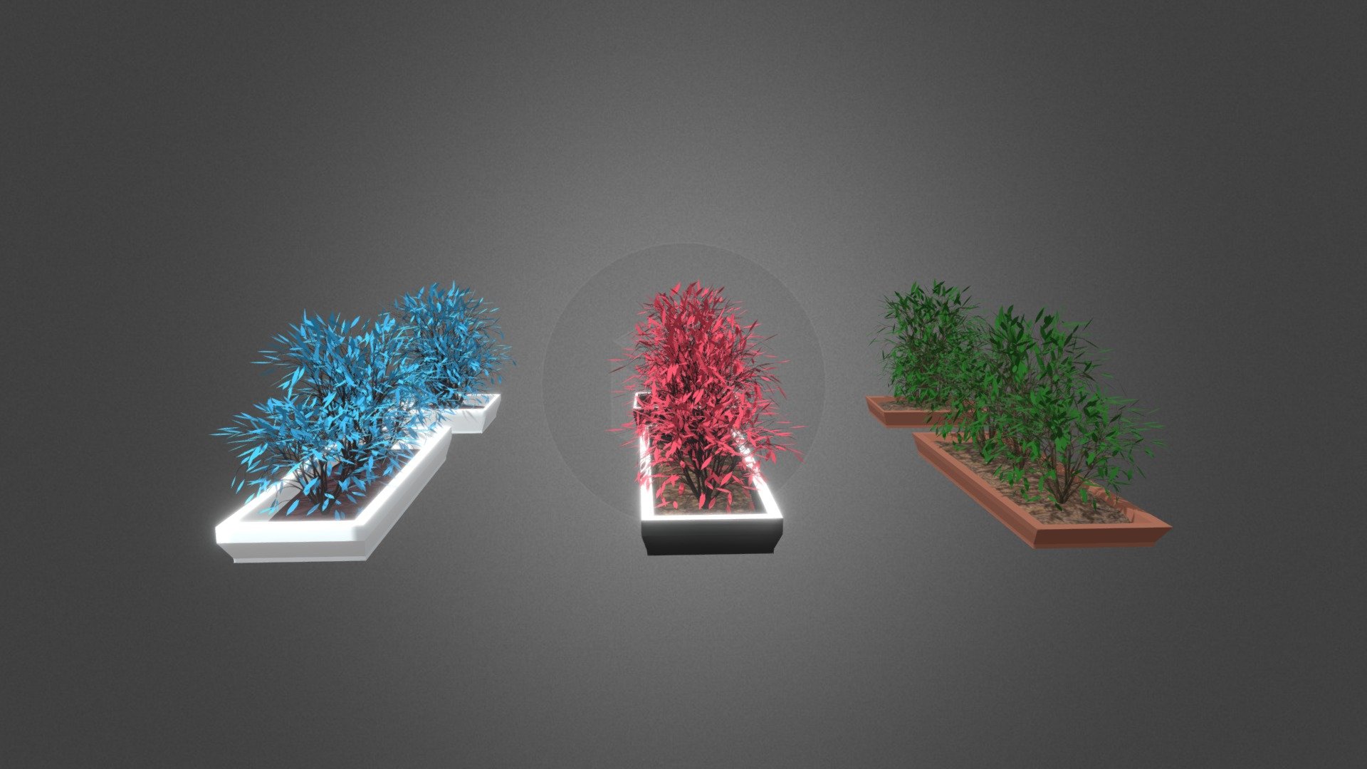 Stylized Plant Pots Set – 3DModel FBX + Textures - Download Free 3D ...