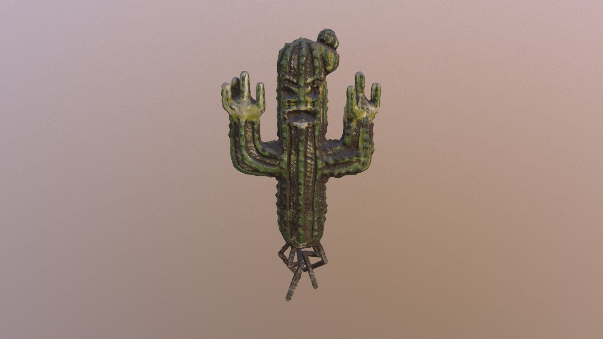 Cactus Monster - 3D model by labigm [0d0b95e] - Sketchfab