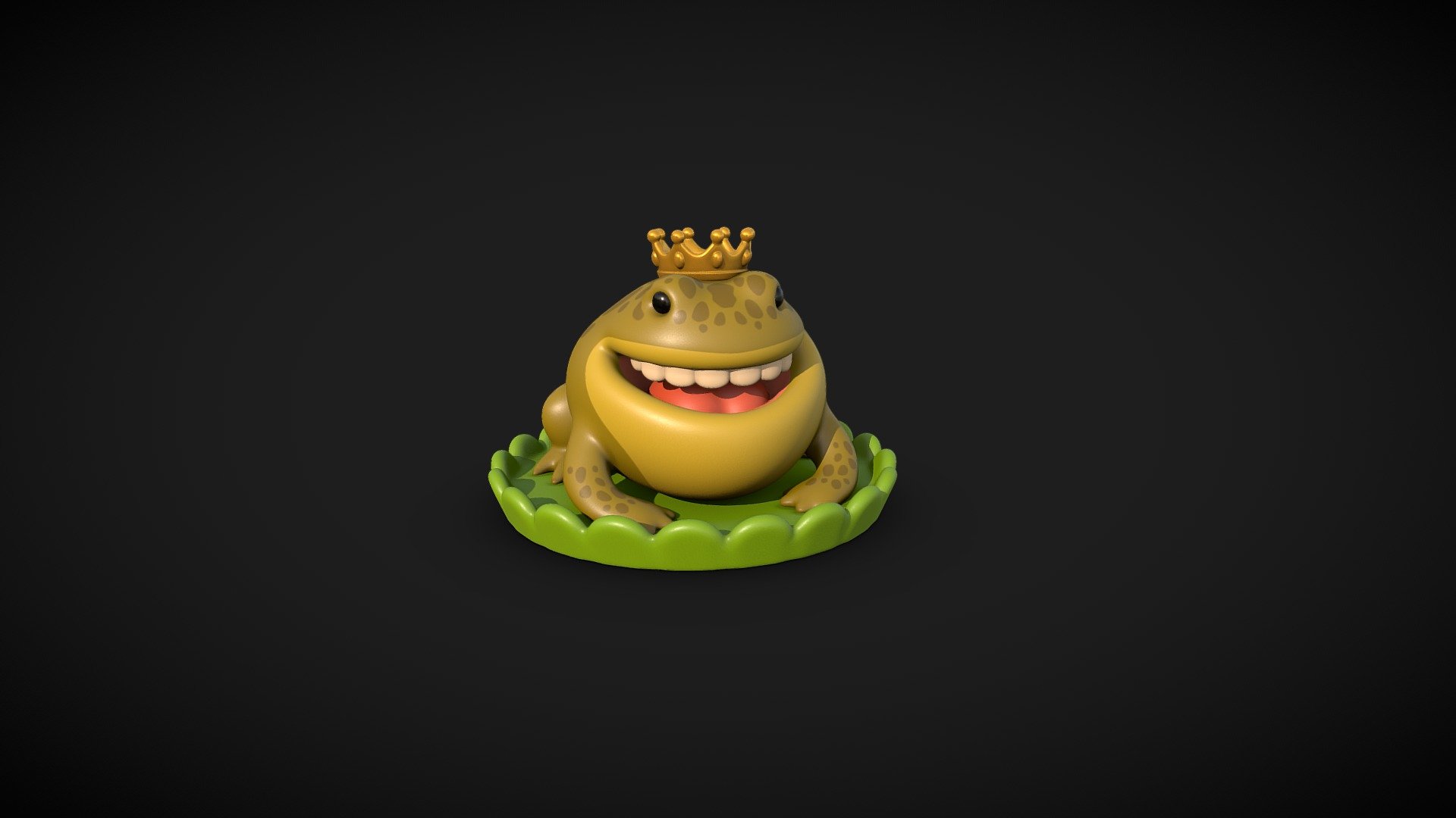 Prince Frog Final OBJ - 3D model by TheVeryFish (@IvanRojas) [0d0d0a3] - Sketchfab