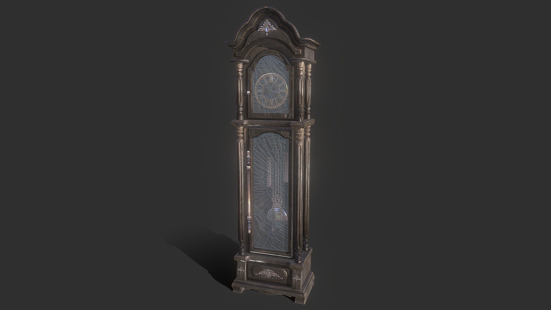 Client Project - Gothic Furniture - Floor Clock - 3D model by ...