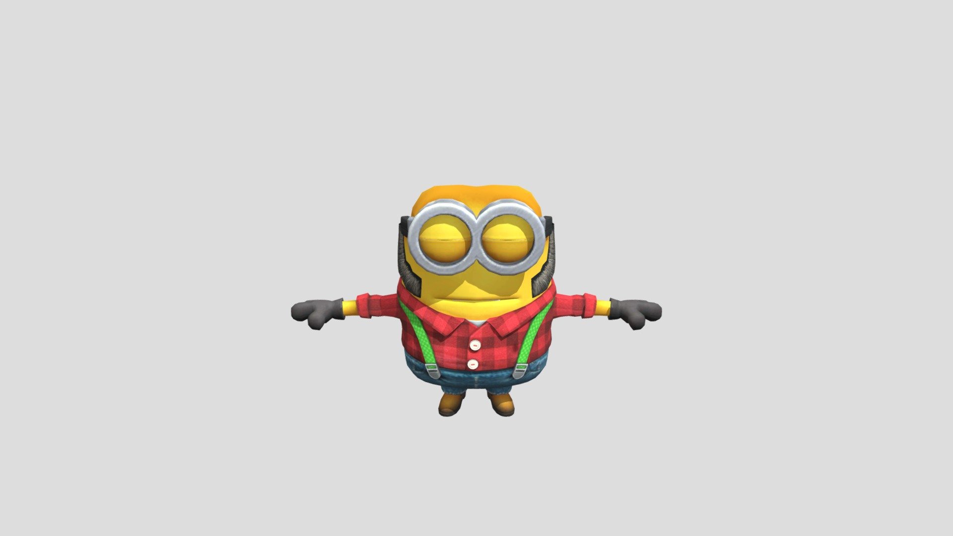 (GLITCHED) Minion Rush - Lumberjack - Download Free 3D model by ...