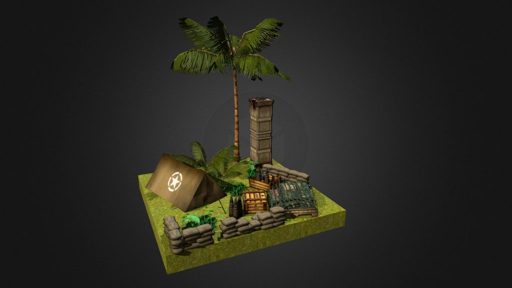 Jungle Assets - 3D model by Aaron De Leon (@AaronDeLeon) [0d136ab ...