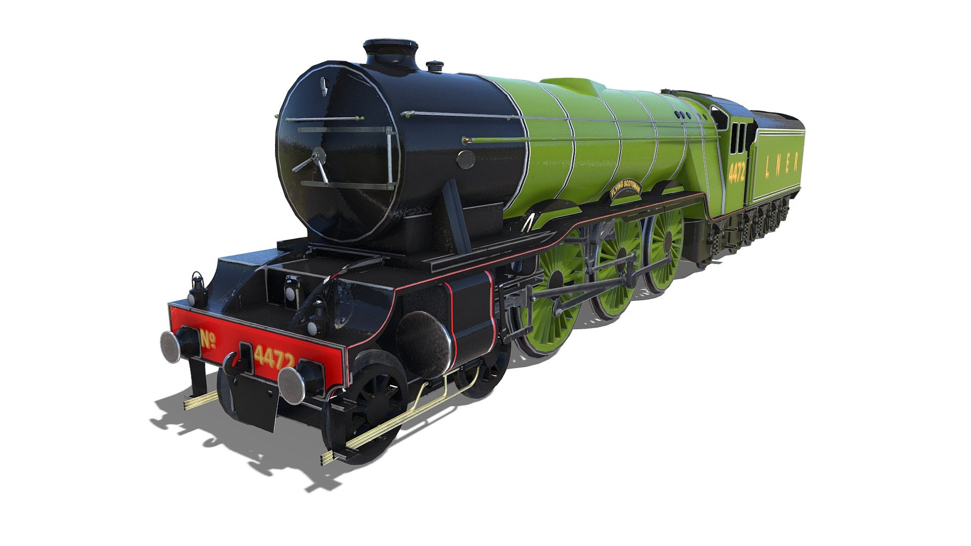 Flying Scotsman Steam Train - Buy Royalty Free 3D model by Studio Lab ...