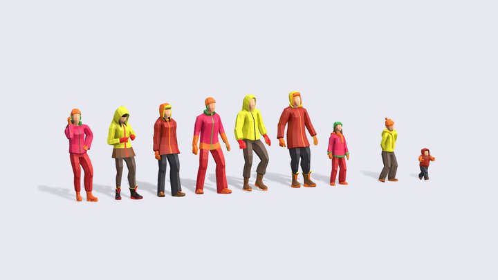 Population 3D models - Sketchfab