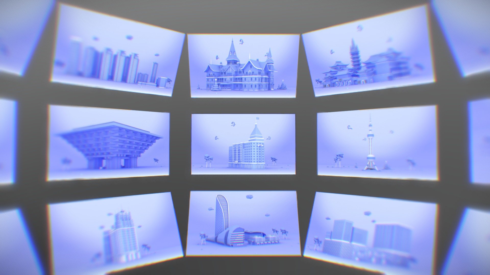 china-shanghai-famousBuildings - Download Free 3D model by Michael ...