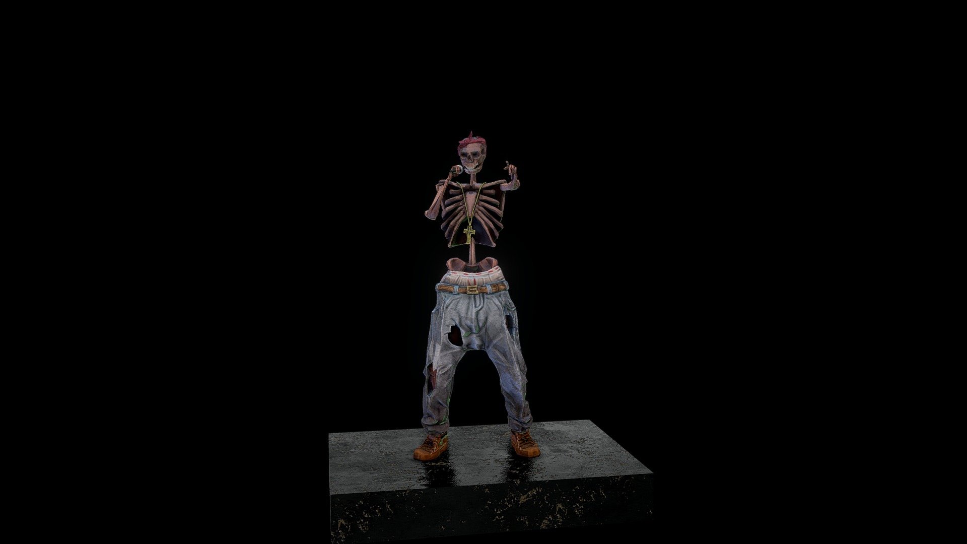 TupacSkeleton Pose - 3D model by antoinechab [0d15124] - Sketchfab