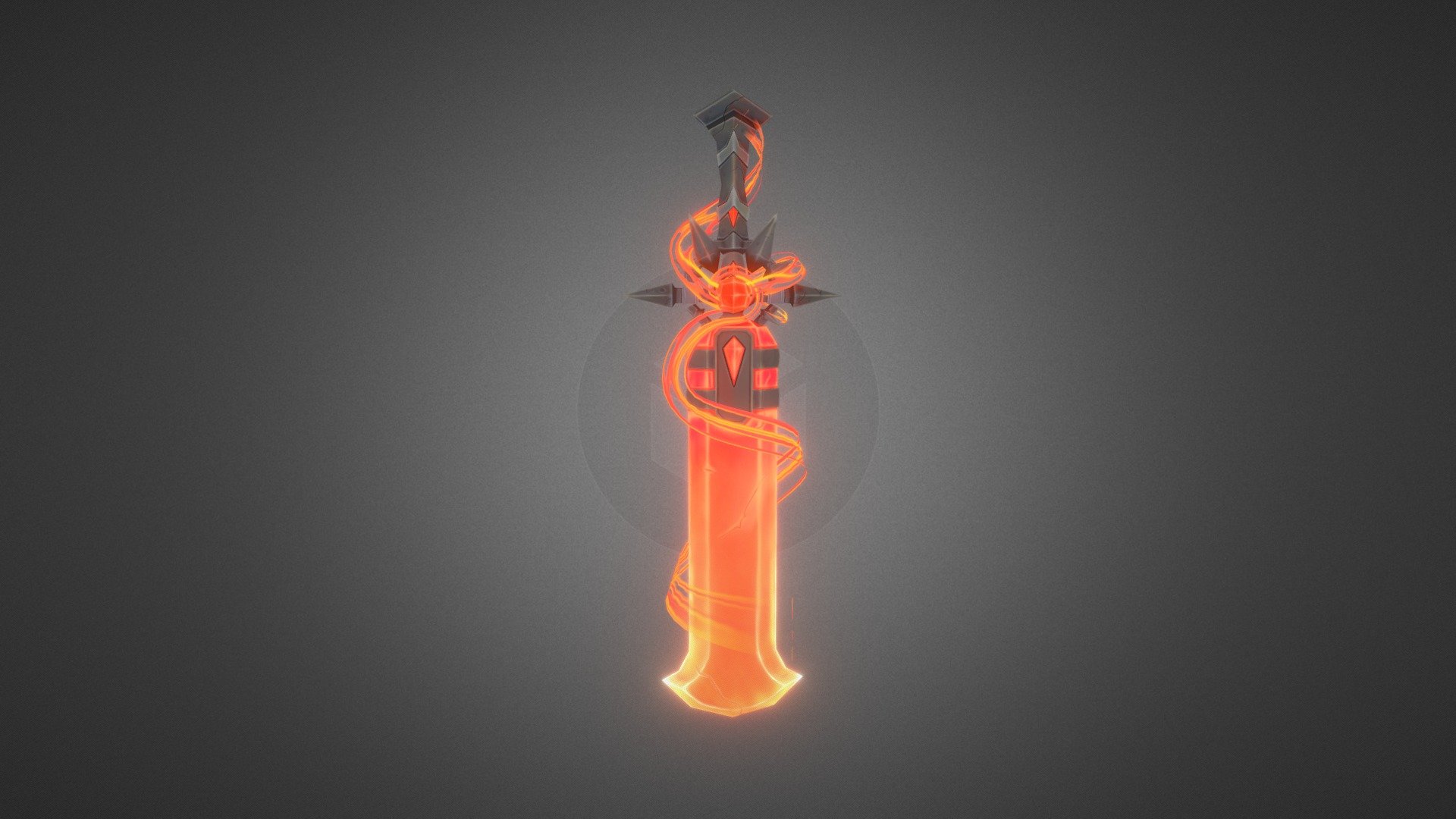 Fire Sword - Handpaint - Download Free 3D model by Cailbur3D (@clr3D ...