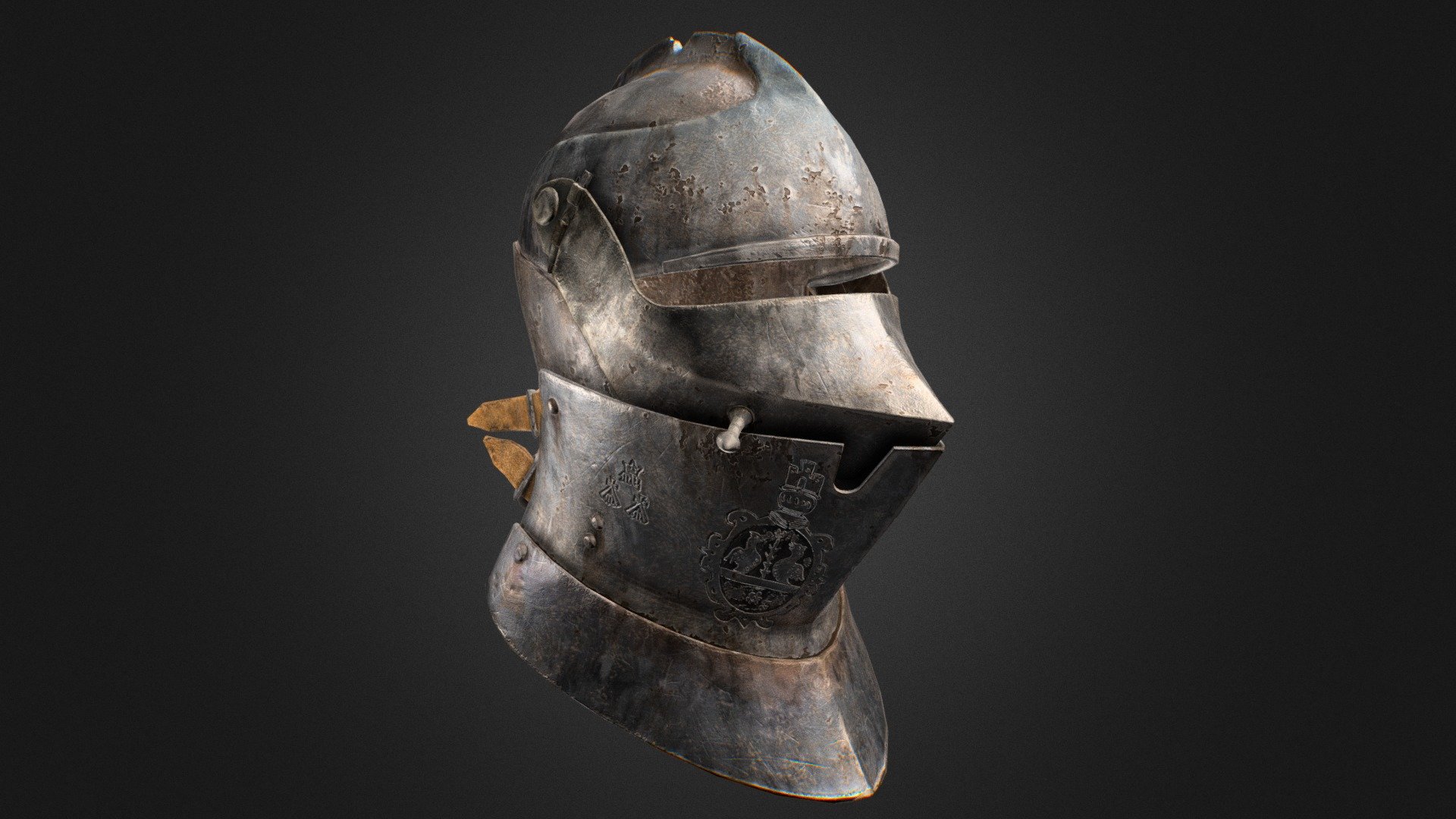 Medieval Knight Helmet - 3D model by Spartwoo_3D_ARTIST [0d19cf8 ...
