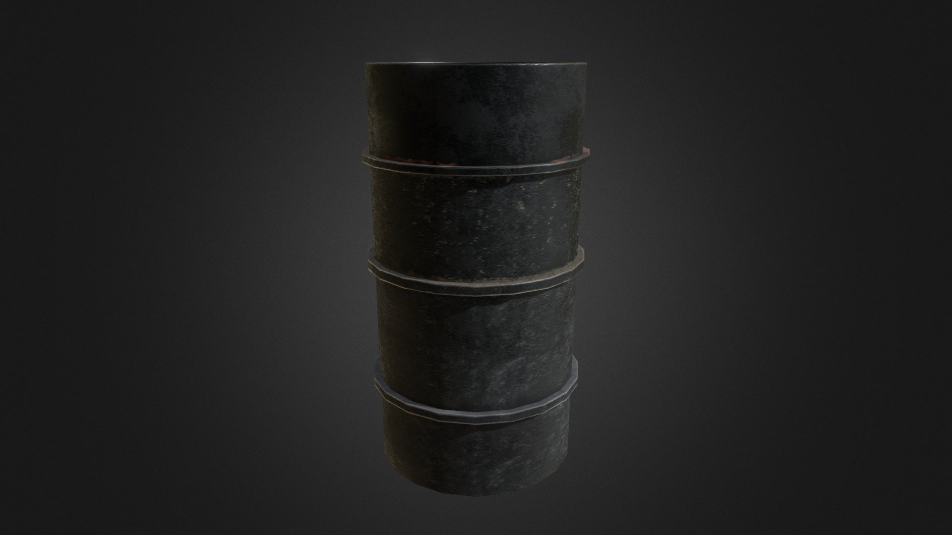 Metal Barrel (Remake) - 3D model by DeadlyWizard [0d1a919] - Sketchfab