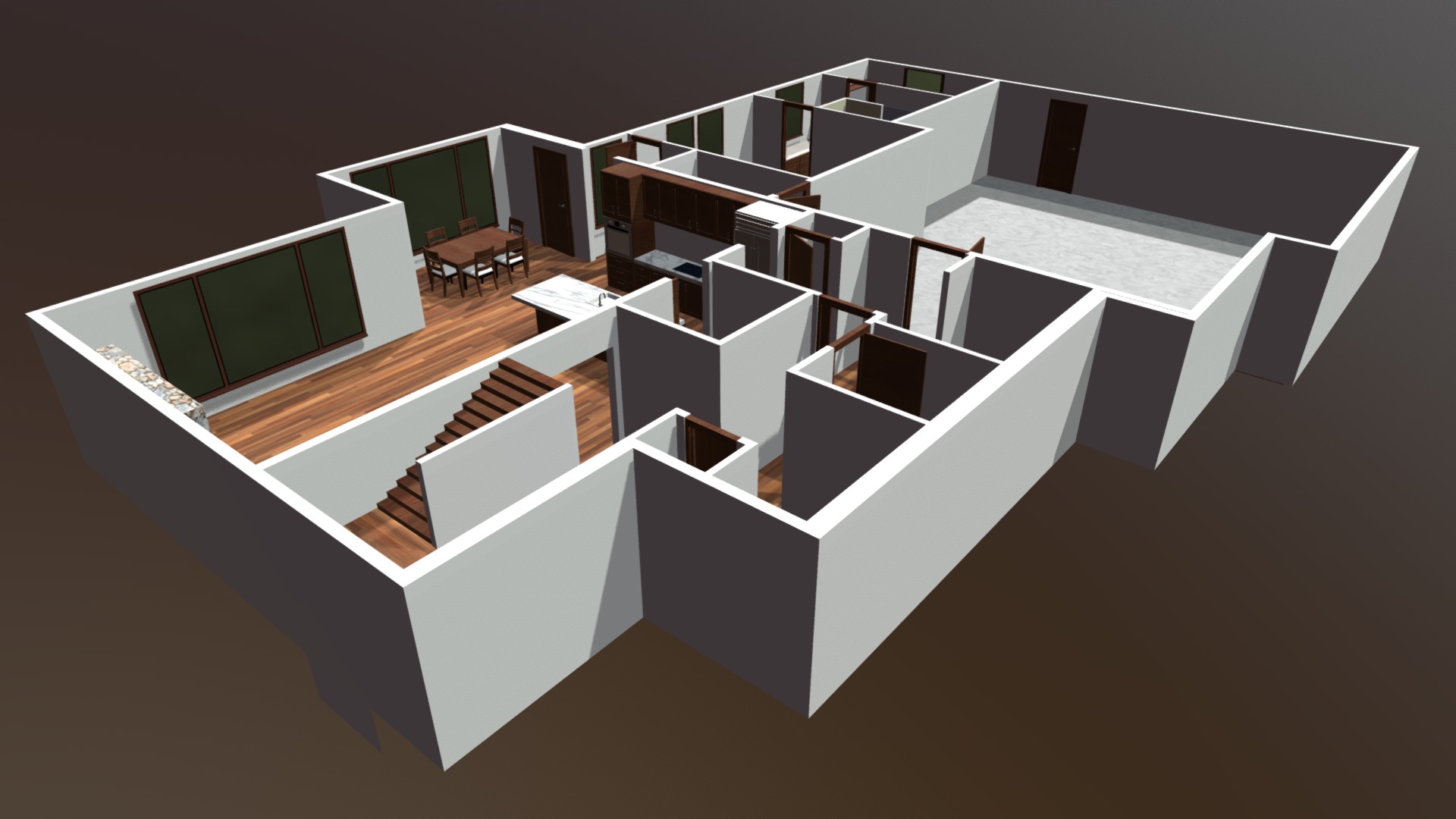 Furnished First Floor - 3D model by GBHomeViz [0d1aa0a] - Sketchfab